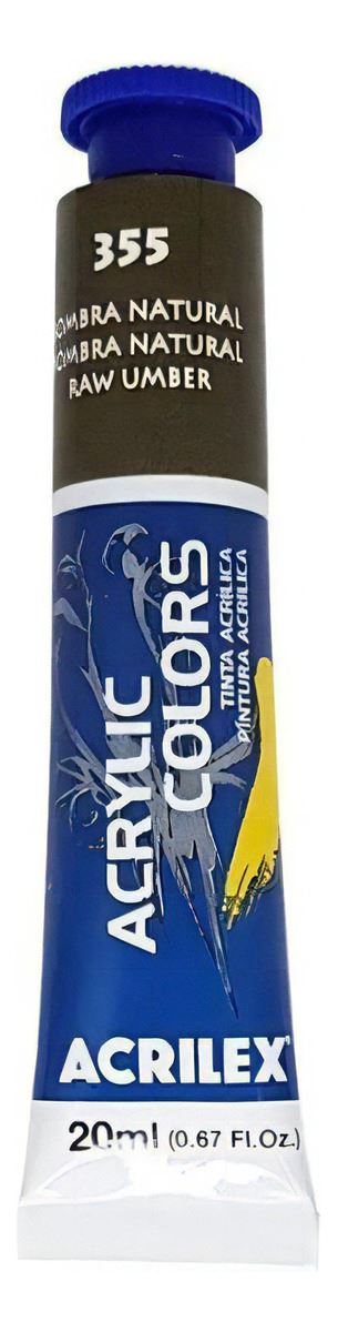 TINTA ACRYLIC COLORS 20ML SOMBRA NATURAL | Rymo